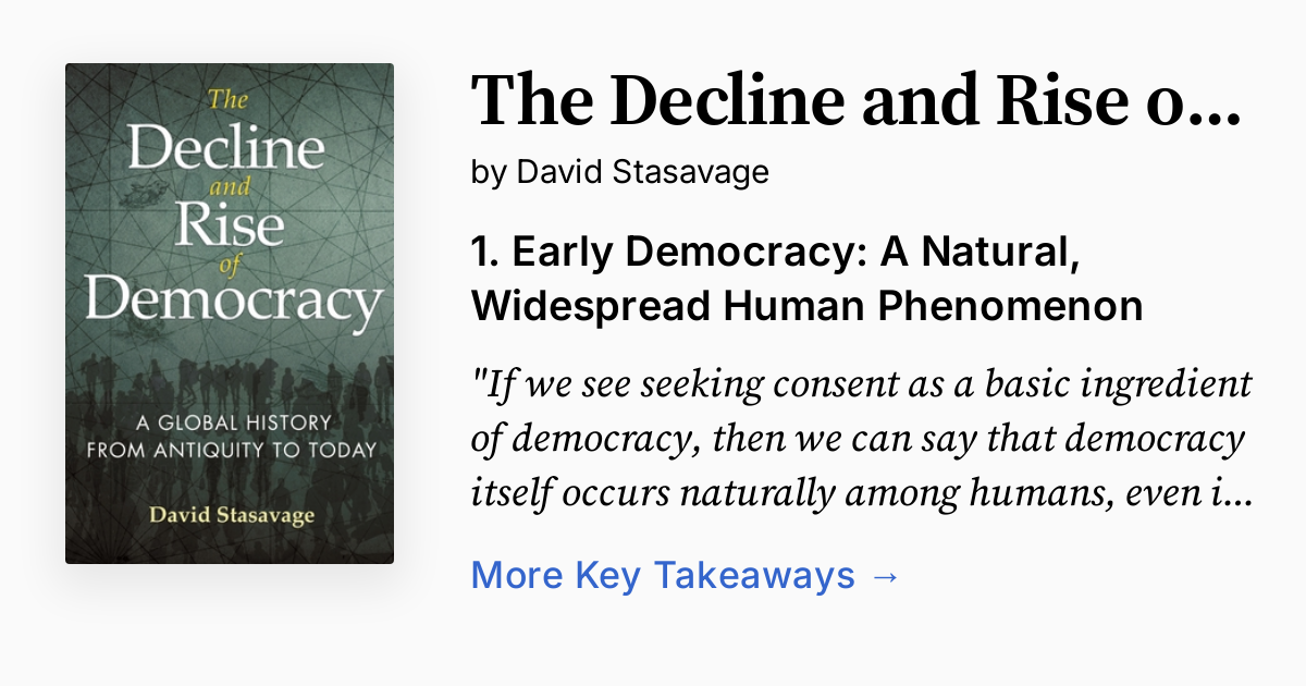 The Decline and Rise of Democracy | Summary, Quotes, FAQ, Audio