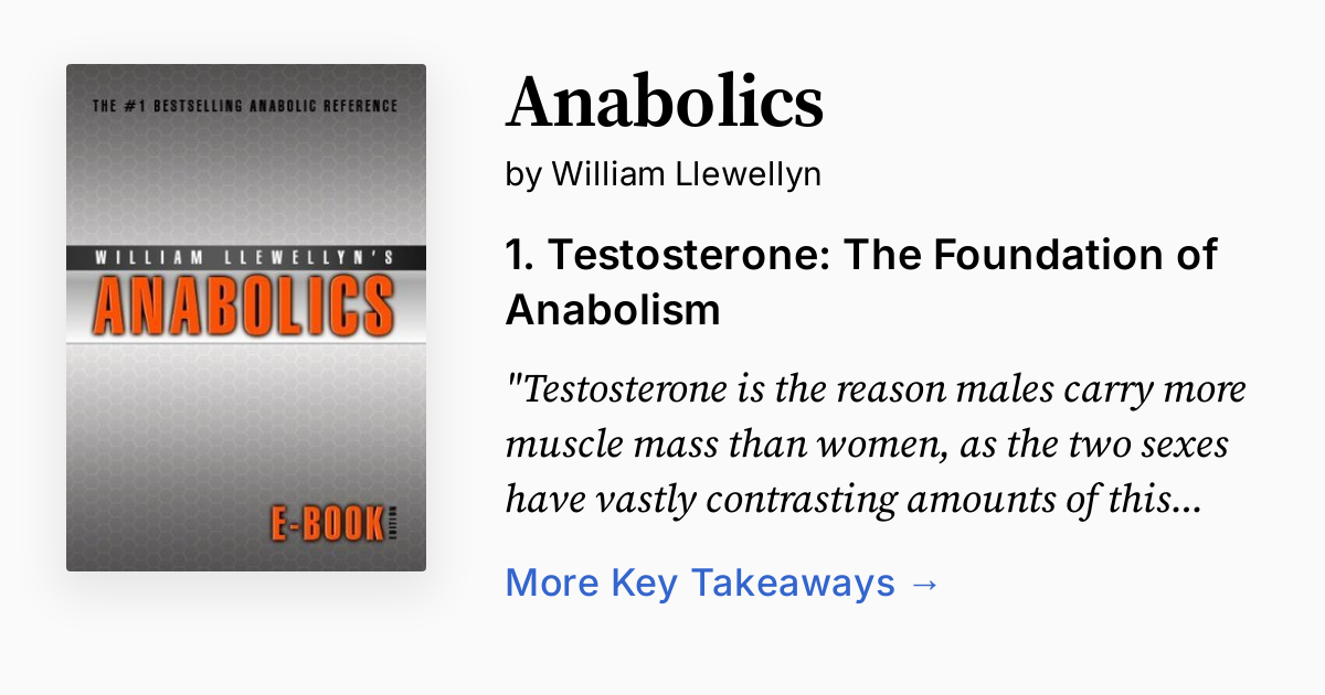 Anabolics by William Llewellyn | Summary, Audio, Quotes