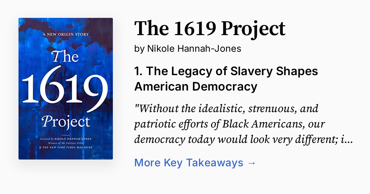 The 1619 Project | Summary, Quotes, FAQ, Audio