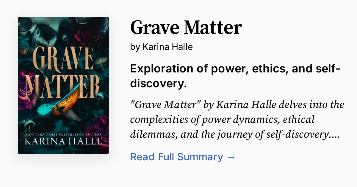Grave Matter by Karina Halle | Summary, Analysis, FAQ
