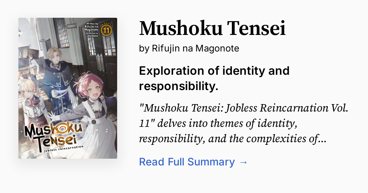 Mushoku Tensei by Rifujin na Magonote | Summary, Audio, Analysis, FAQ
