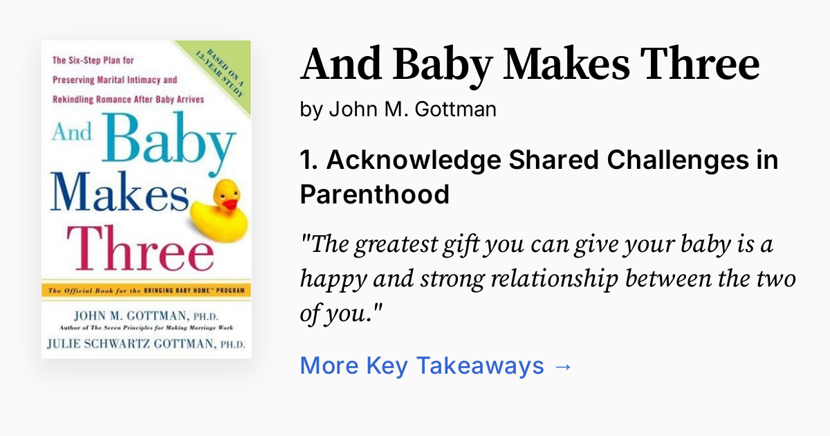 And Baby Makes Three | Summary, Audio, Quotes, FAQ