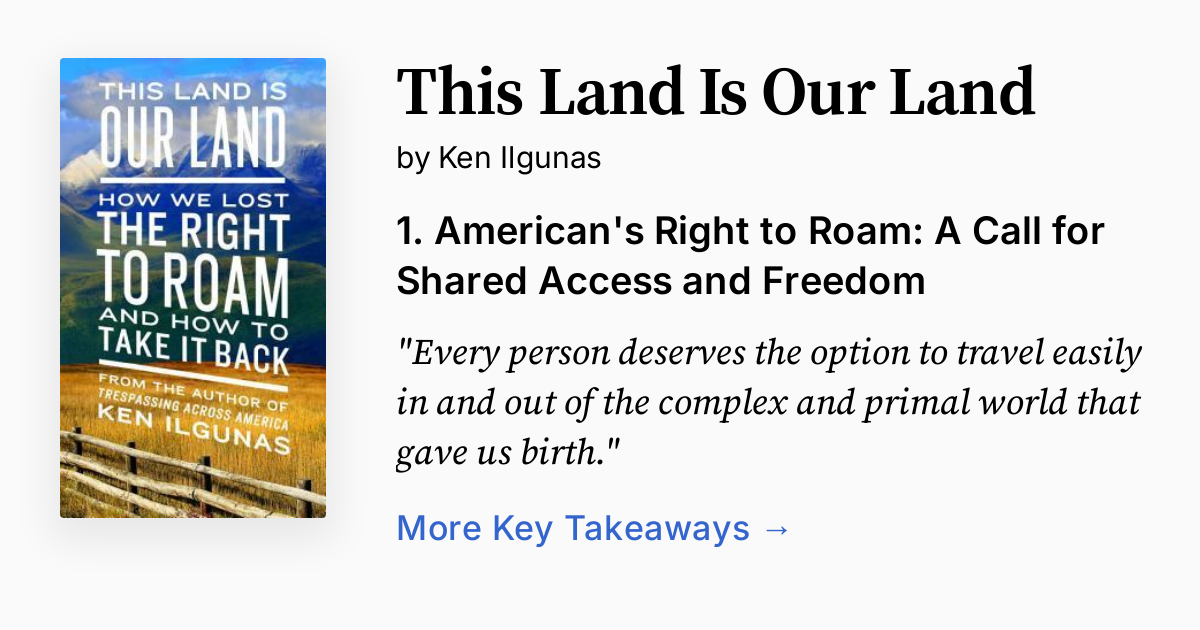 This Land Is Our Land | Summary, Audio, Quotes