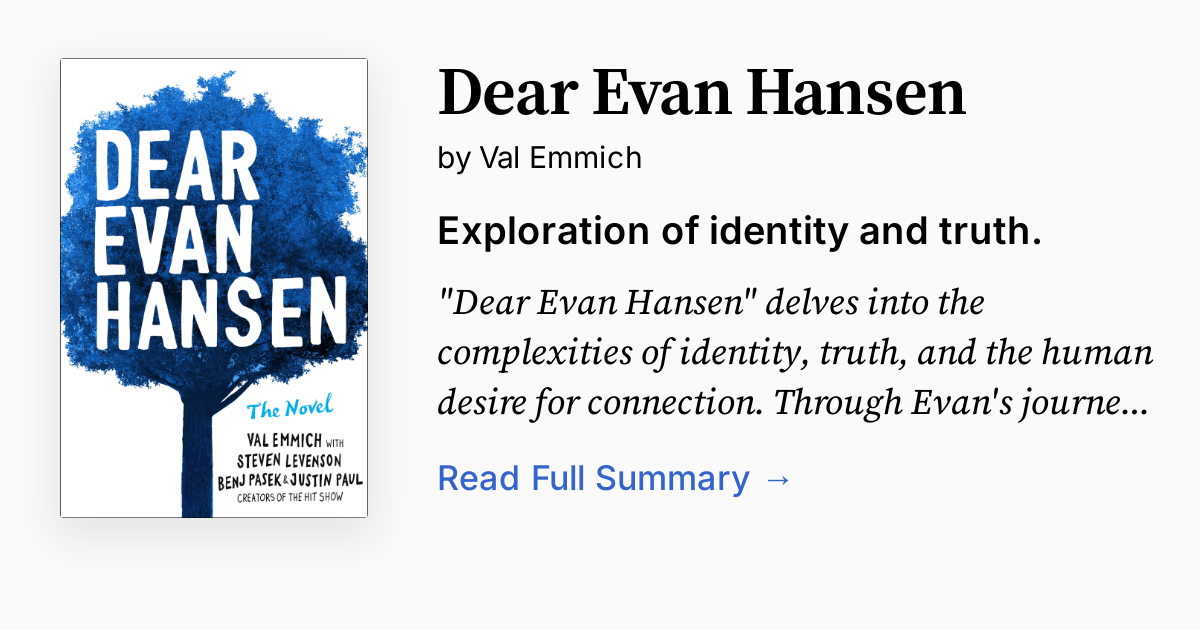 Dear Evan Hansen | Summary, Analysis, FAQ
