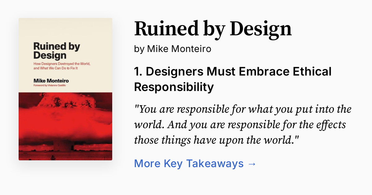 Ruined by Design | Summary, Audio, Quotes, FAQ