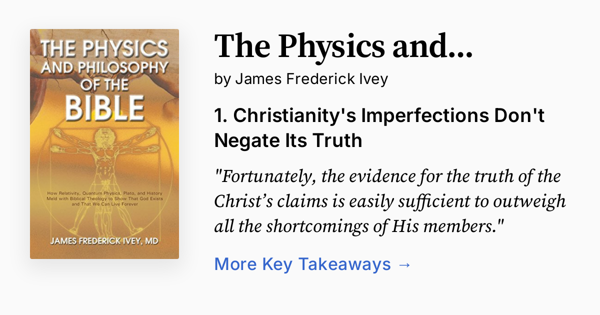 The Physics and Philosophy of the Bible | Summary, Audio, Quotes