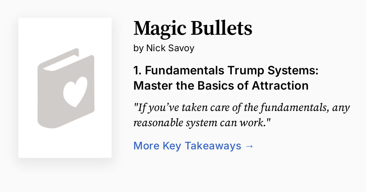 Magic Bullets by Nick Savoy | Summary, Audio, Quotes, FAQ