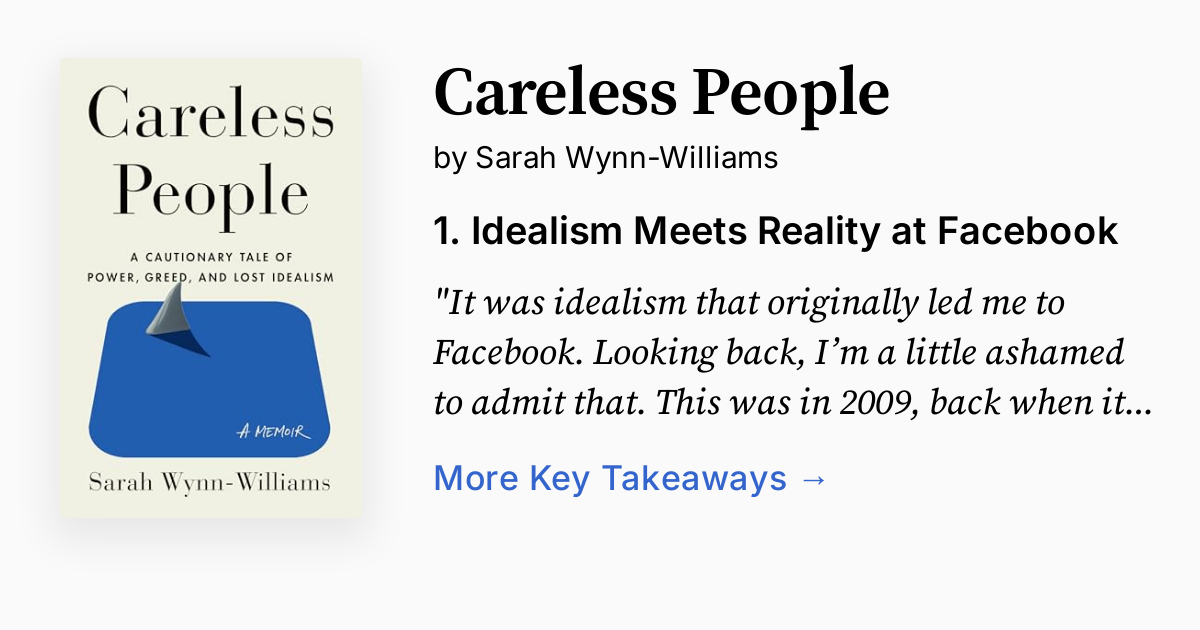 Careless People | Summary, Audio, Quotes, FAQ