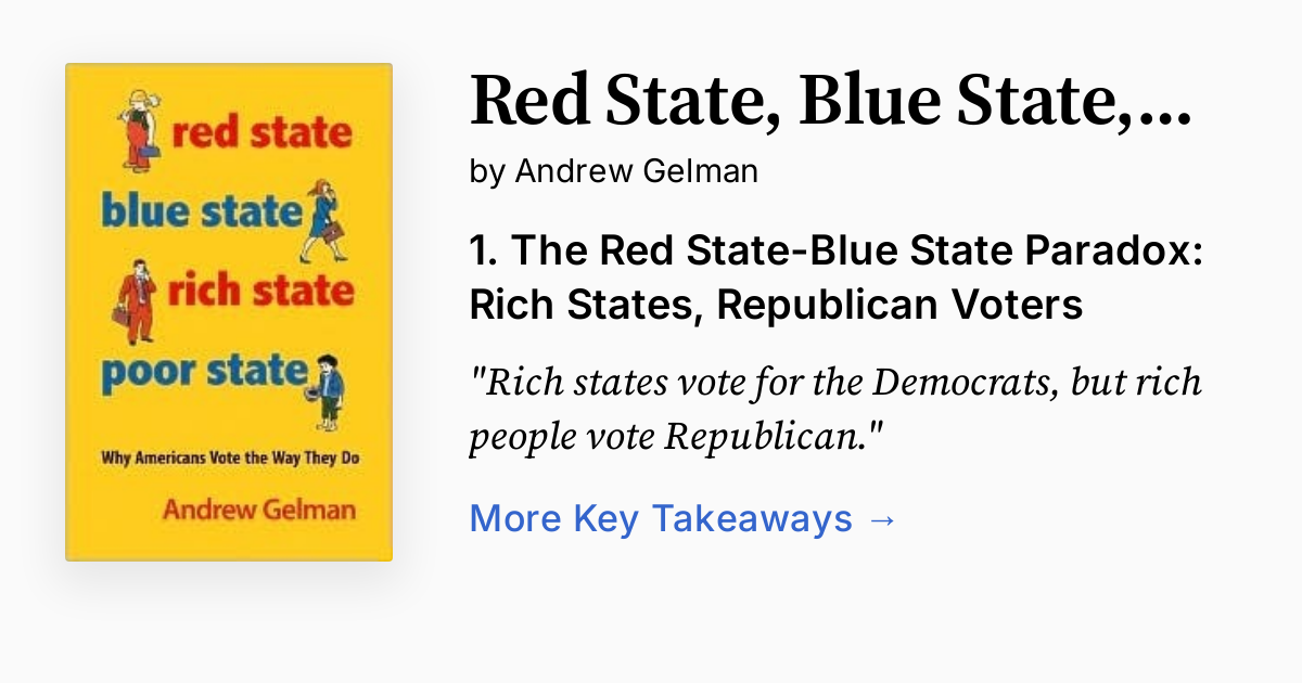Red State, Blue State, Rich State, Poor State | Summary, Audio, Quotes