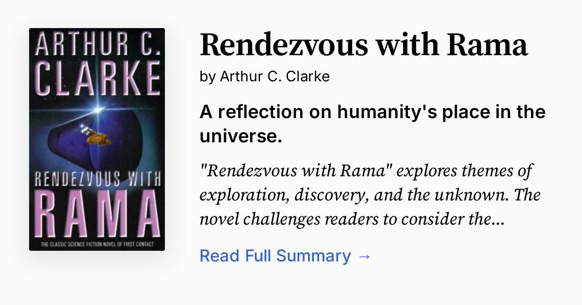 Rendezvous with Rama | Summary, Audio, Analysis, FAQ