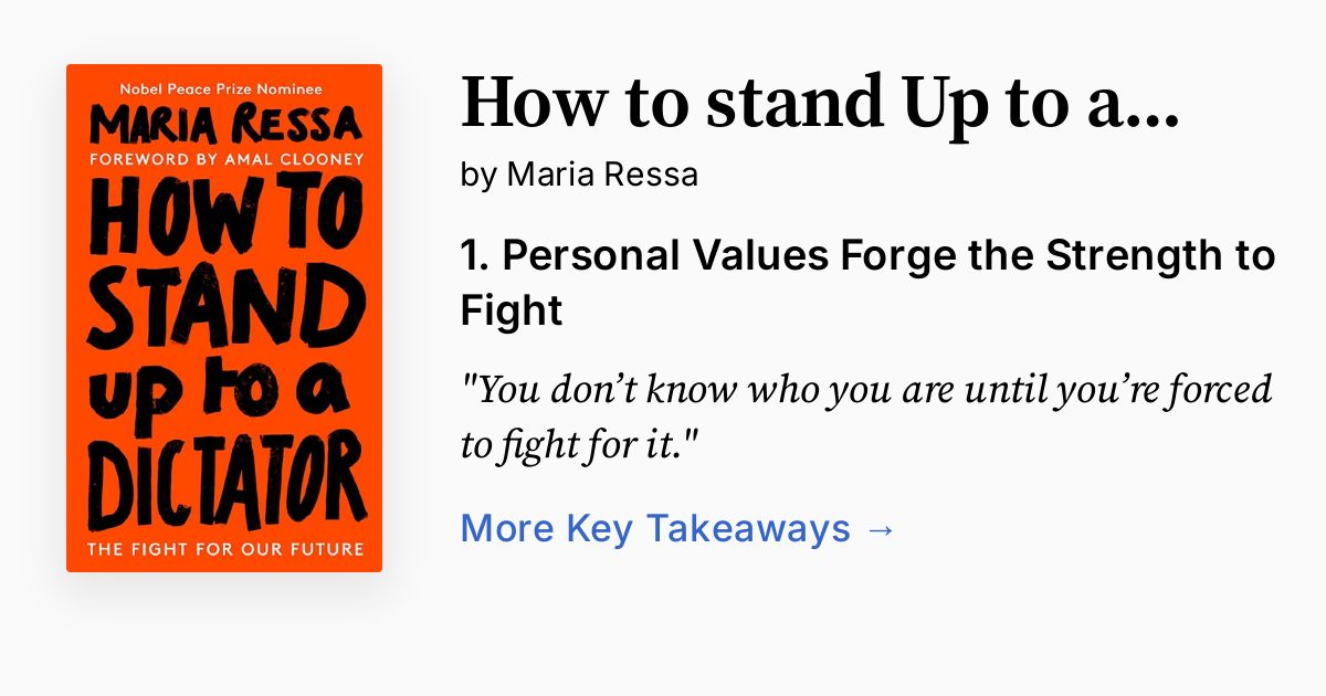 How to Stand Up to a Dictator | Summary, Audio, Quotes, FAQ