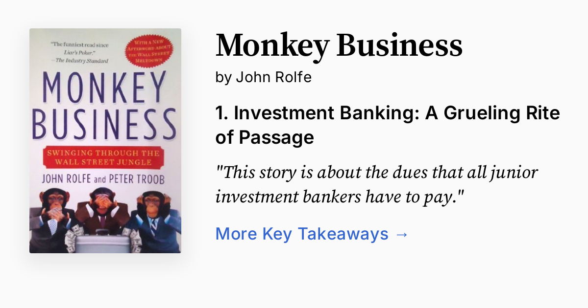 Monkey Business | Summary, Quotes, FAQ, Audio