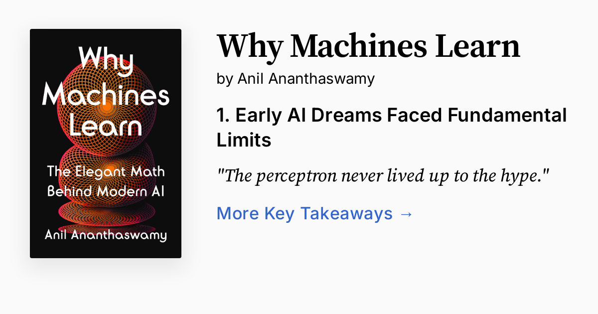 Why Machines Learn | Summary, Quotes, FAQ, Audio