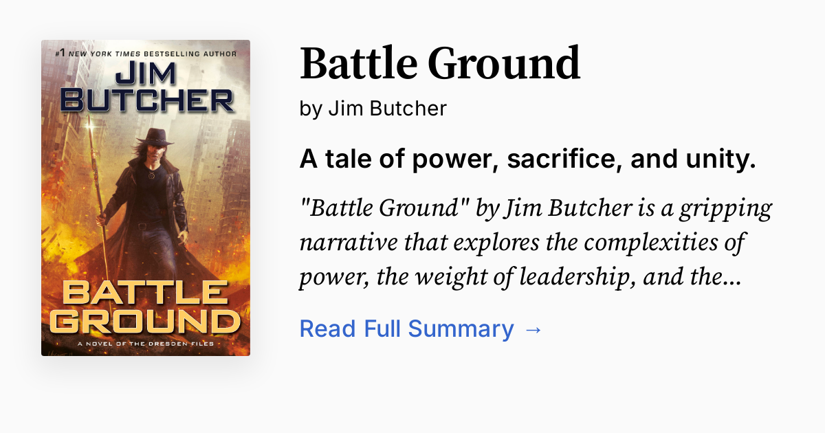Battle Ground by Jim Butcher | Summary, Audio, Analysis, FAQ