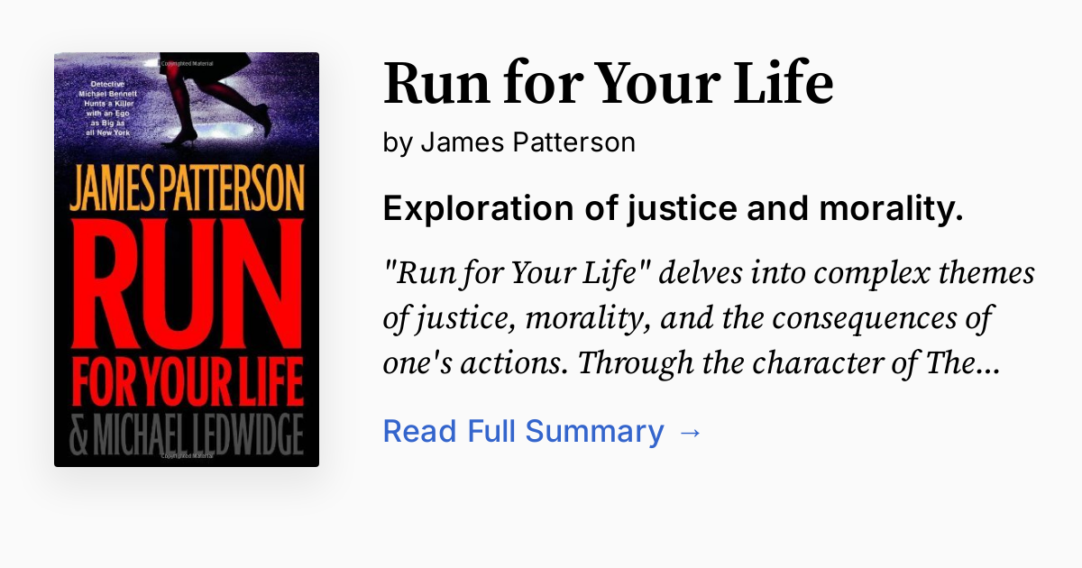 Run for Your Life | Summary, Audio, Analysis, FAQ
