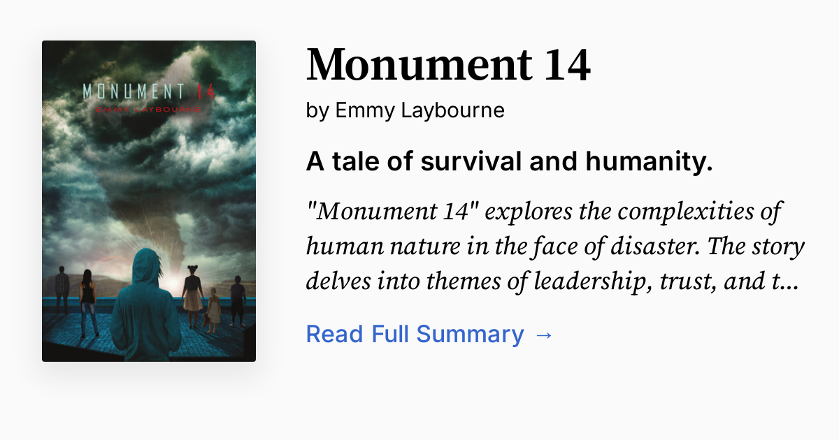 Monument 14 by Emmy Laybourne | Summary, Analysis, FAQ