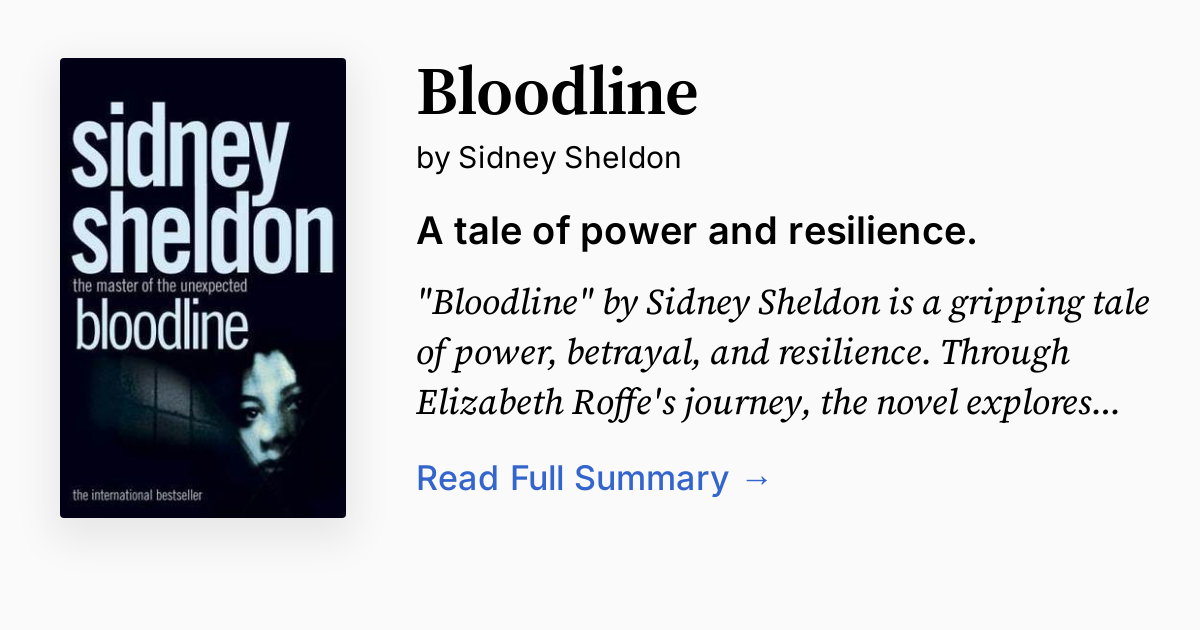 Bloodline by Sidney Sheldon | Summary, Audio, Analysis, FAQ