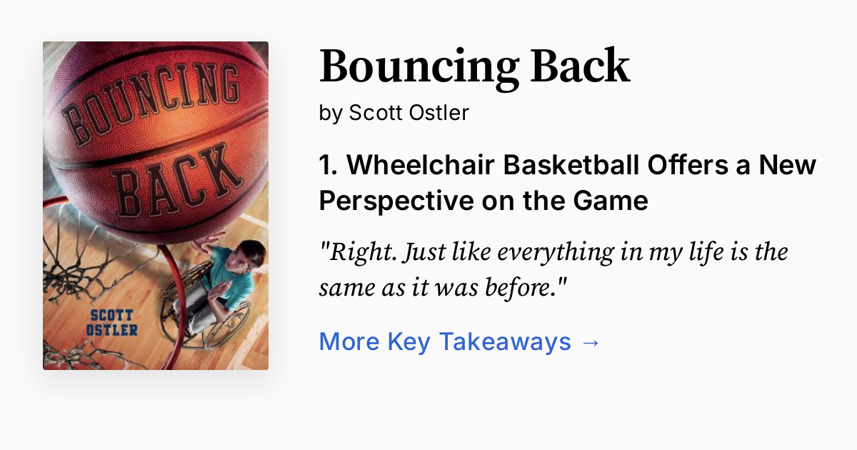 Bouncing Back by Scott Ostler | Summary, Audio, Quotes
