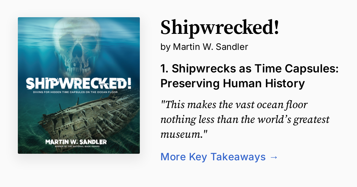 Shipwrecked! by Martin W. Sandler | Summary, Audio, Quotes