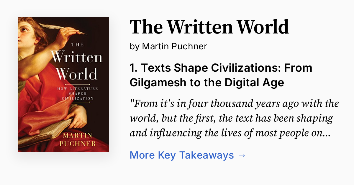 The Written World | Summary, Audio, Quotes, FAQ