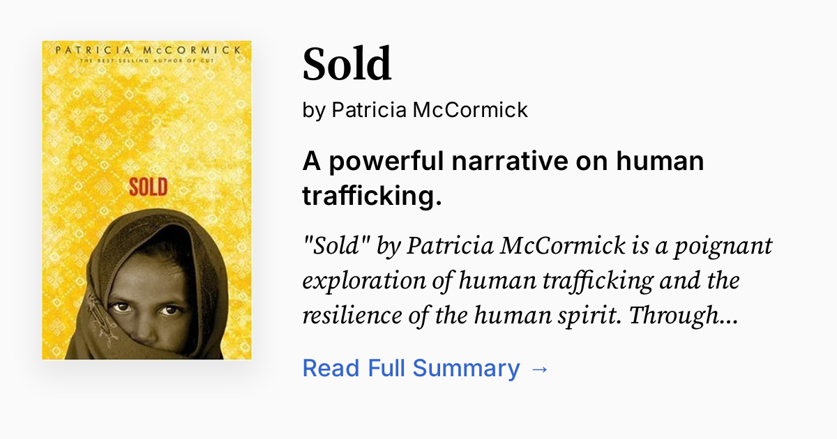 Sold by Patricia McCormick | Summary, Analysis, FAQ