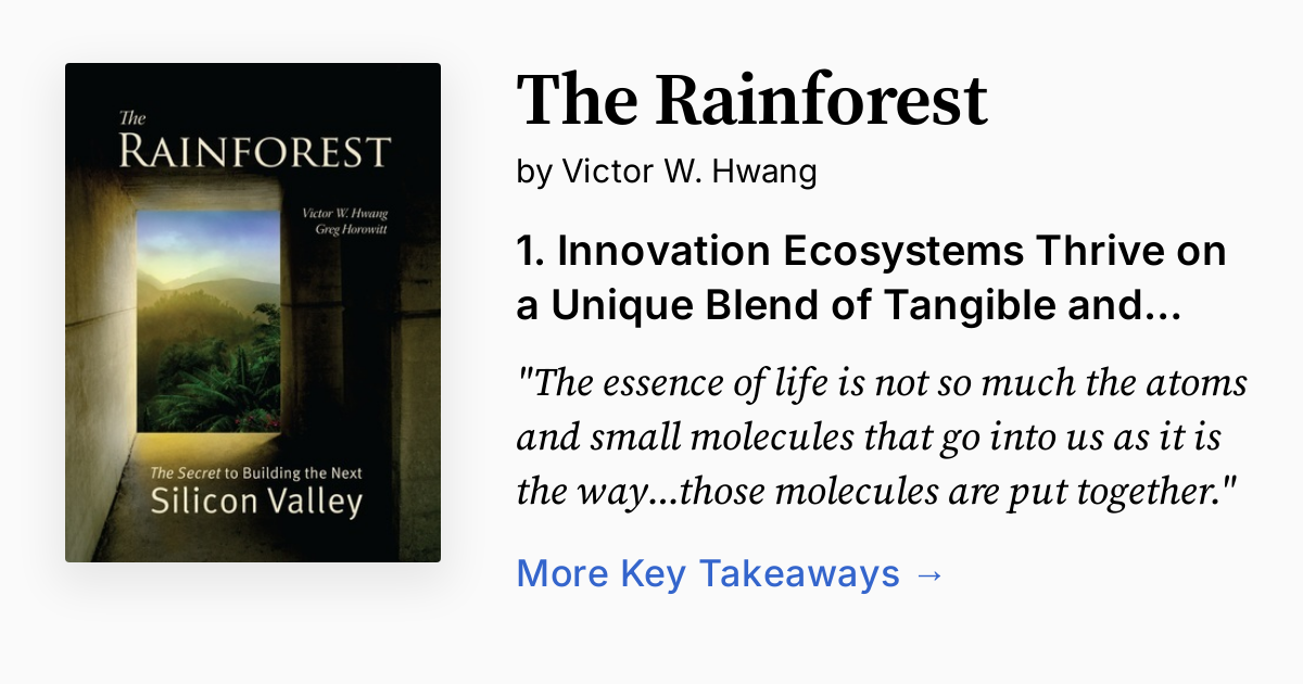 The Rainforest by Victor W. Hwang | Summary, Quotes, Audio