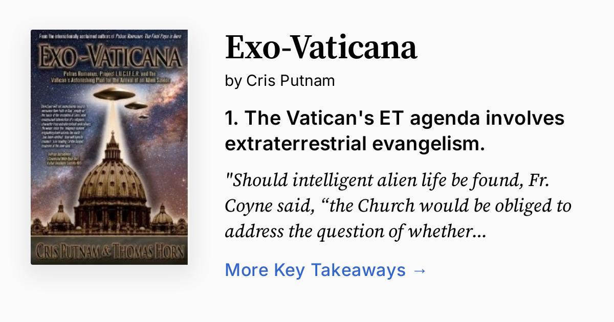 Exo-Vaticana by Cris Putnam | Summary, Audio, Quotes, FAQ
