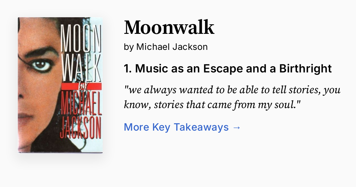 Moonwalk by Michael Jackson | Summary, Quotes, FAQ, Audio