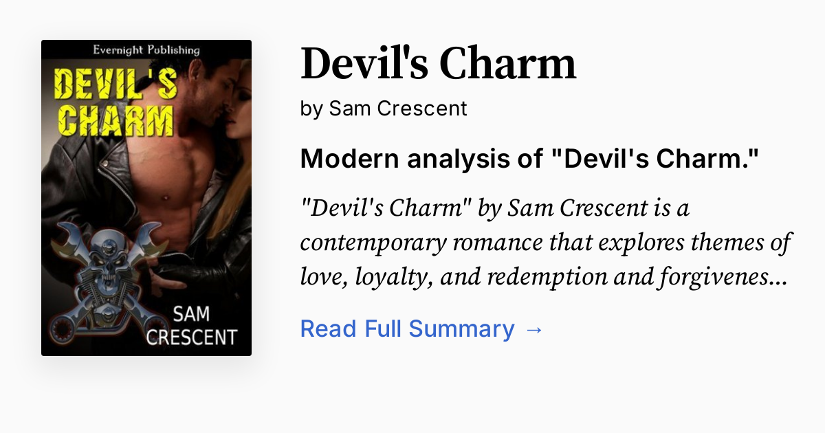 Devil's Charm by Sam Crescent | Summary, Audio, Analysis