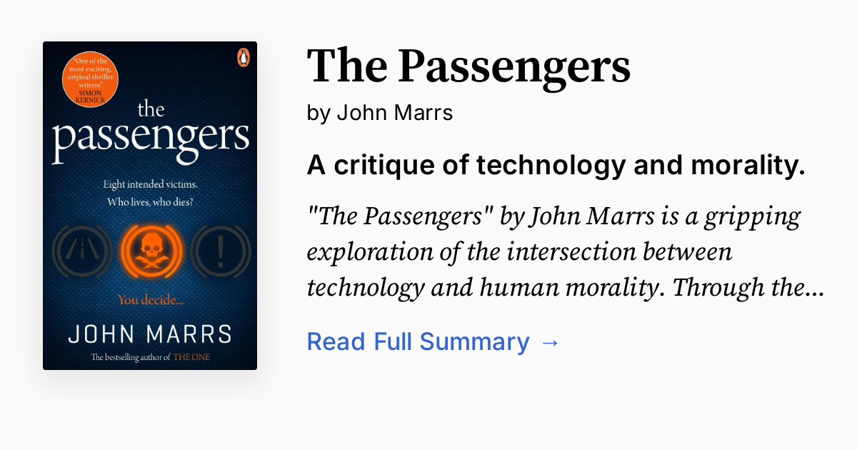 The Passengers by John Marrs | Summary, Audio, Analysis, FAQ