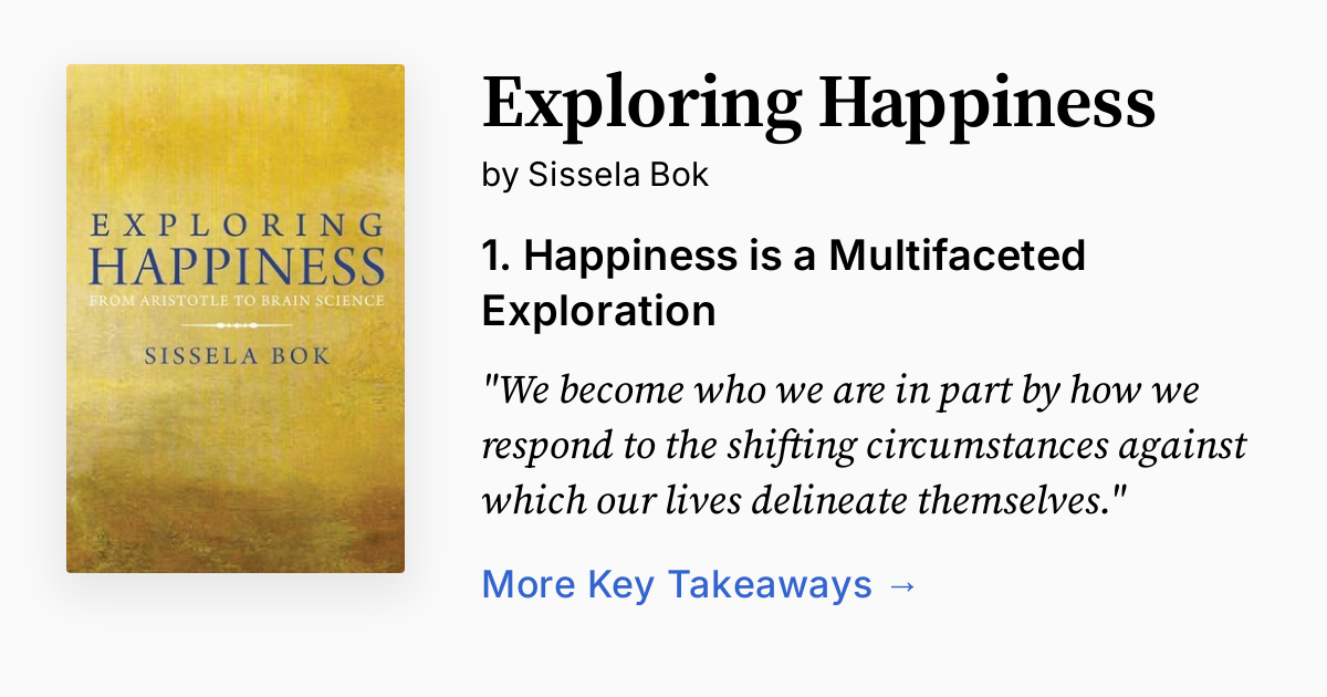 Exploring Happiness | Summary, Audio, Quotes