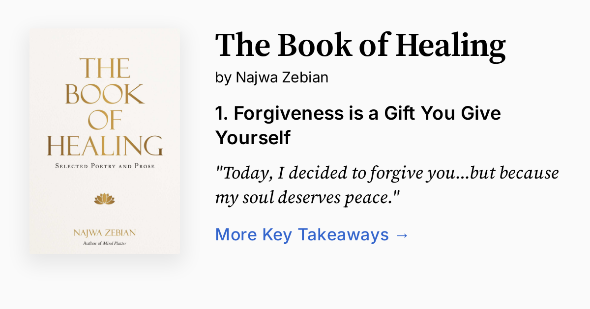 The Book of Healing | Summary, Audio, Quotes