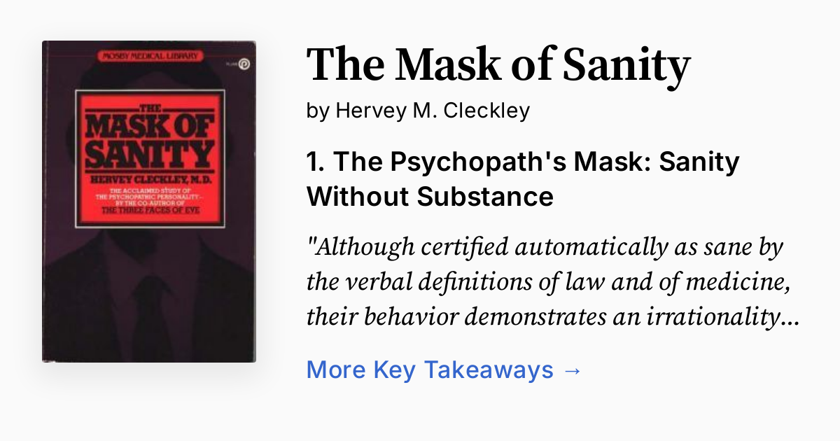 The Mask of Sanity | Summary, Audio, Quotes, FAQ