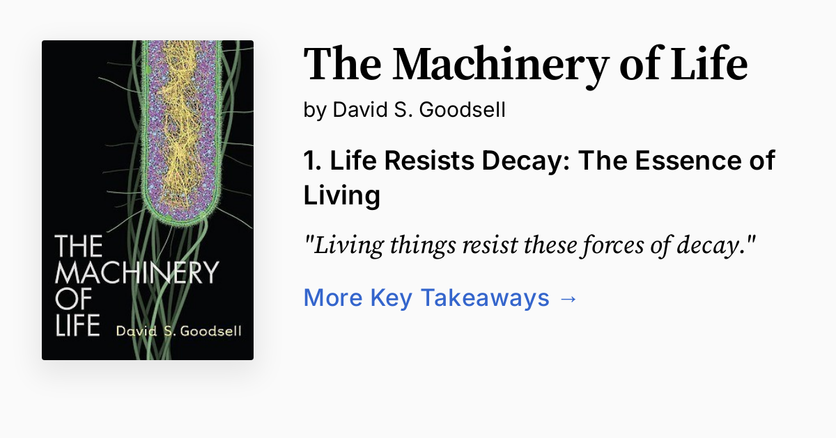 The Machinery of Life | Summary, Audio, Quotes
