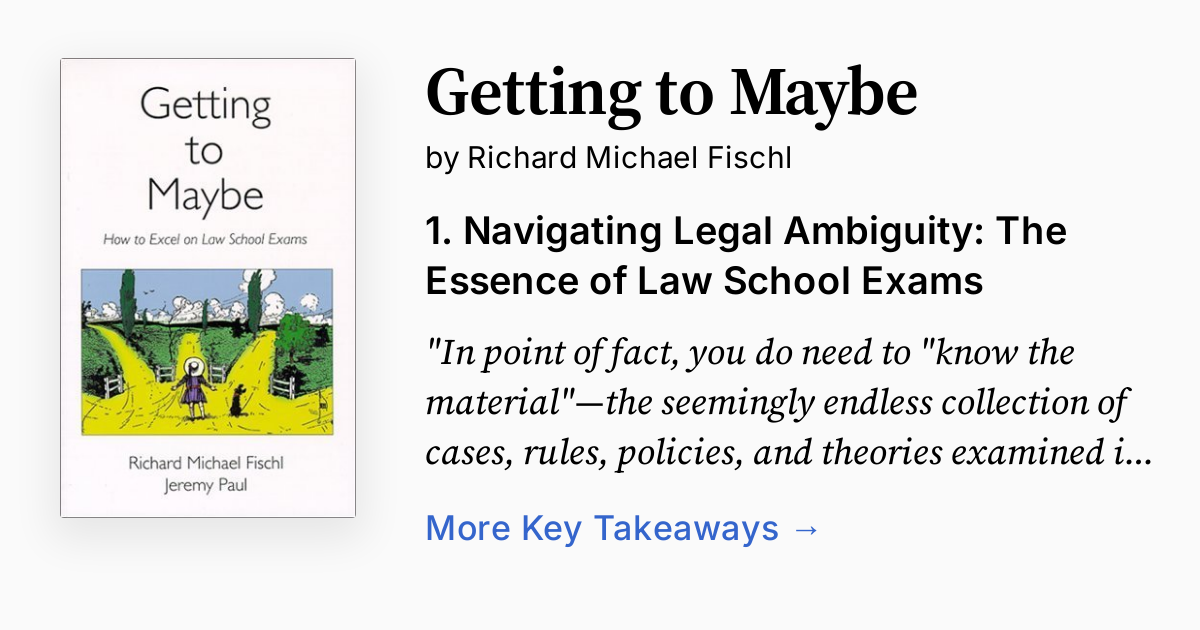 Getting to Maybe | Summary, Audio, Quotes, FAQ