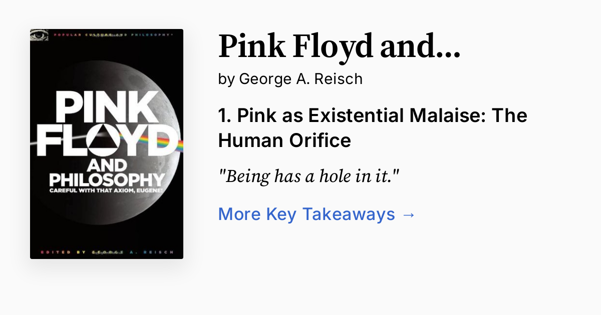 Pink Floyd and Philosophy | Summary, Audio, Quotes, FAQ