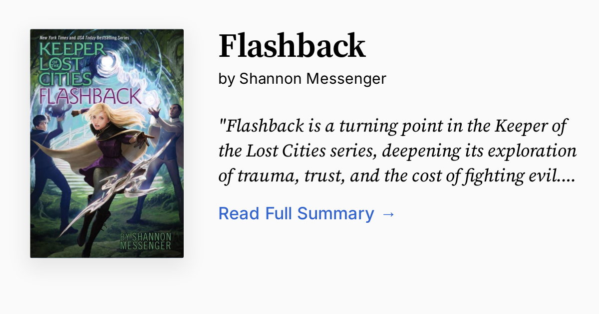 Flashback by Shannon Messenger | Summary, Audio, Analysis, FAQ