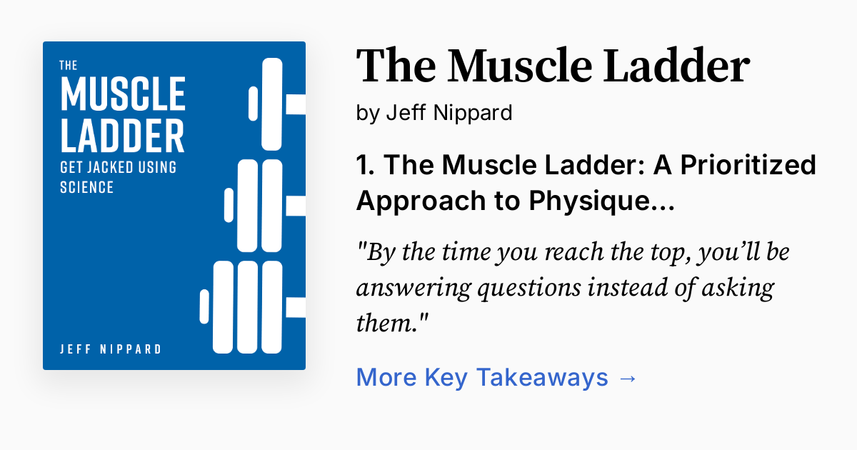 The Muscle Ladder | Resumen, Quotes, FAQ, Audio
