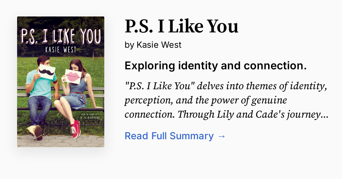 P.S. I Like You | Summary, Audio, Analysis, FAQ