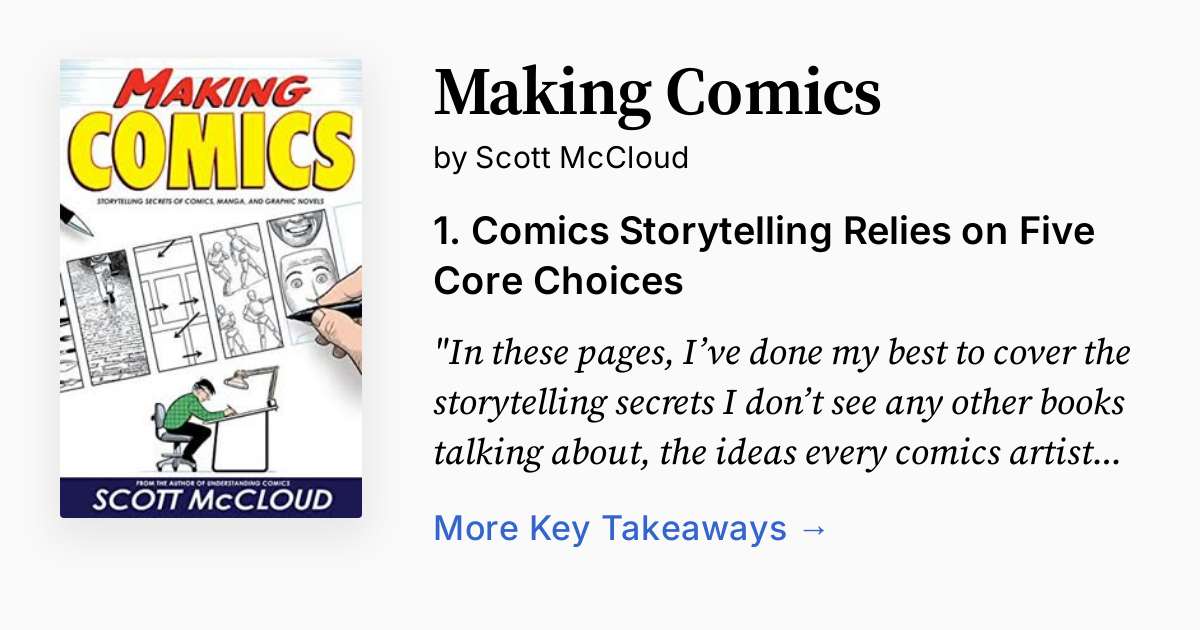 Making Comics by Scott McCloud | Summary, Audio, Quotes