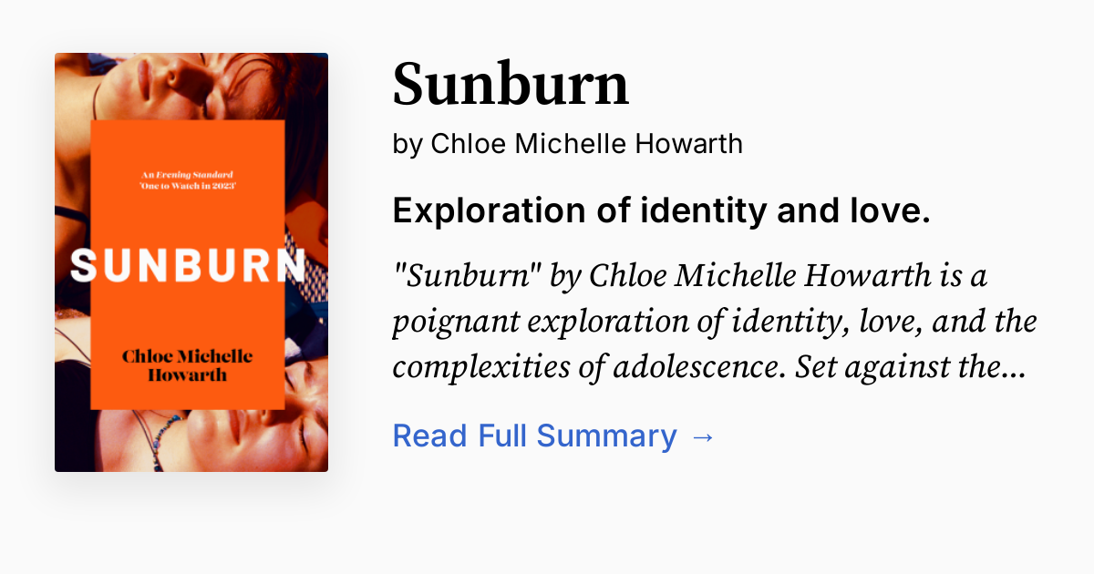 Sunburn by Chloe Michelle Howarth | Summary, Analysis, FAQ