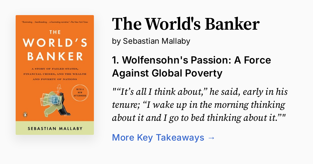 The World's Banker | Summary, Audio, Quotes