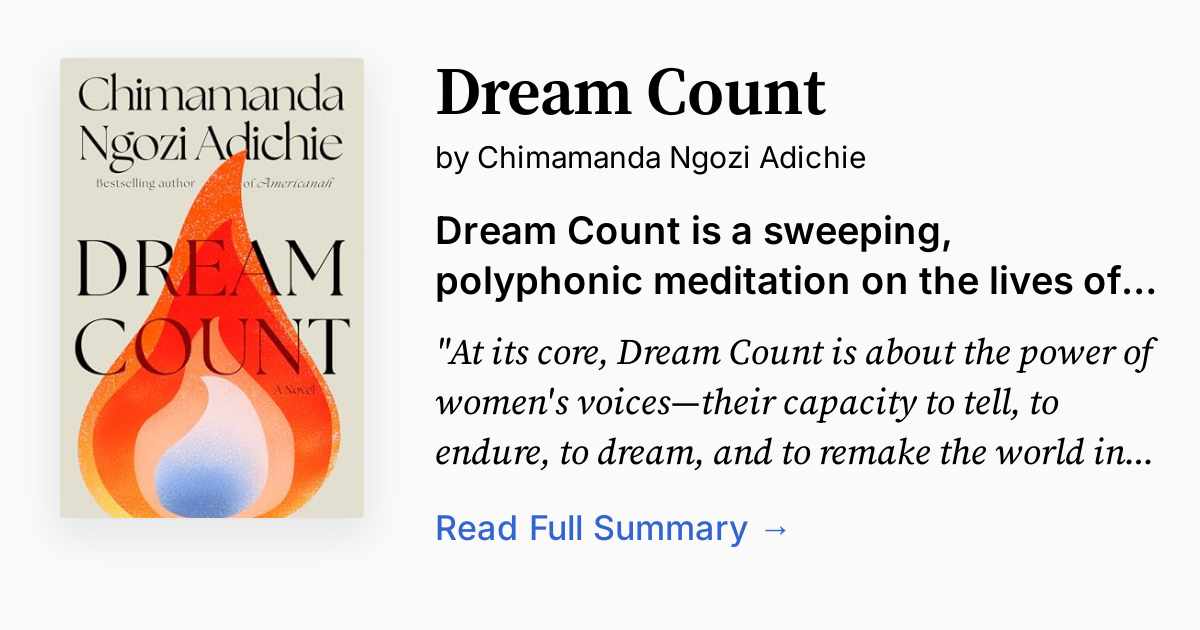 Dream Count by Chimamanda Ngozi Adichie | Summary, Analysis, FAQ