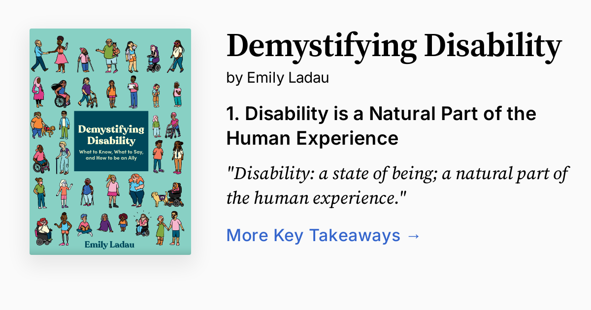 Demystifying Disability | Summary, Quotes, FAQ, Audio