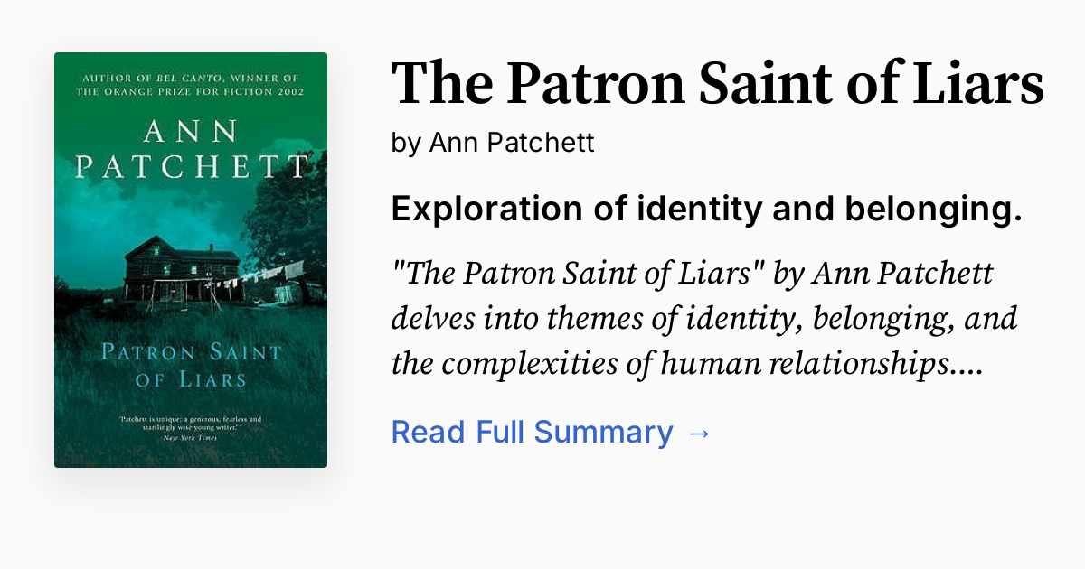 The Patron Saint of Liars | Summary, Analysis, FAQ