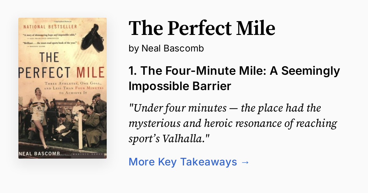The Perfect Mile | Summary, Audio, Quotes