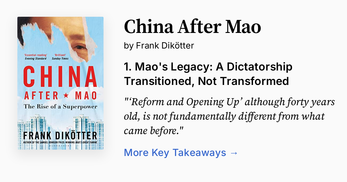 China After Mao | Summary, Quotes, FAQ, Audio