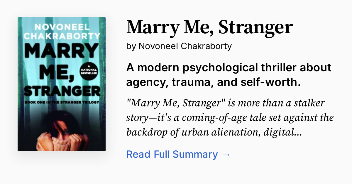 Marry Me, Stranger | Summary, Audio, Analysis, FAQ