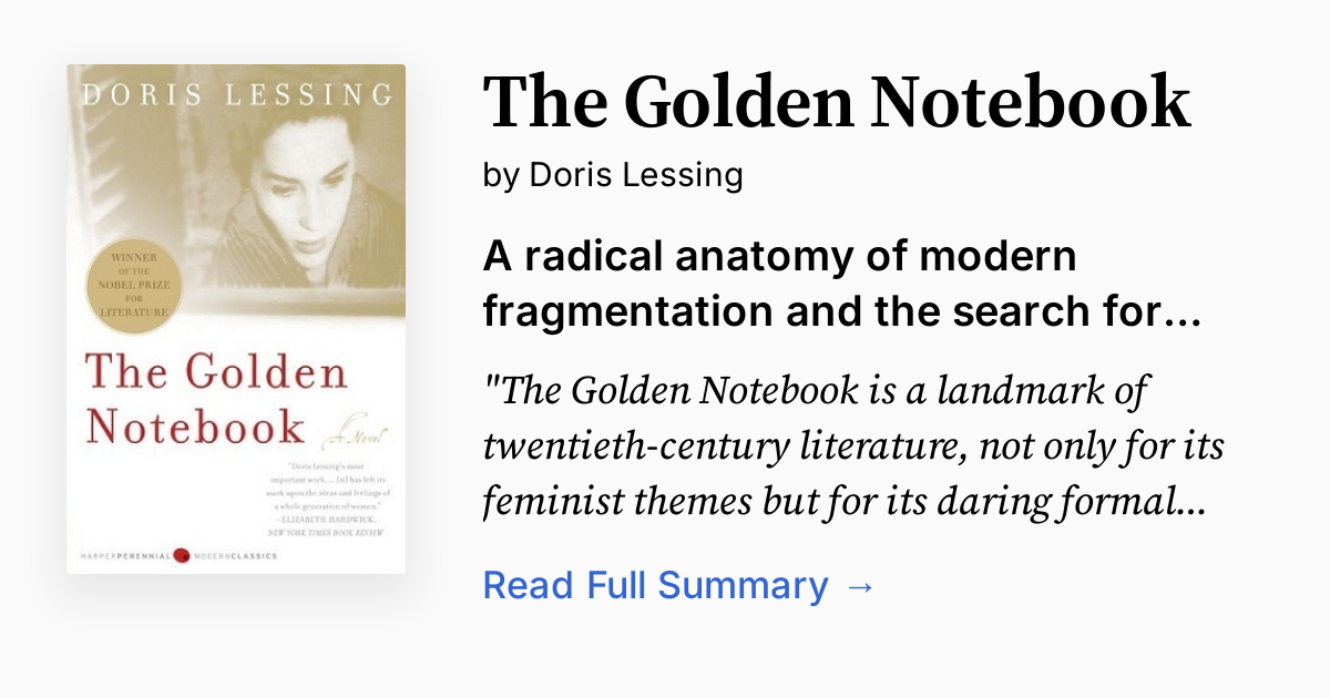 The Golden Notebook | Summary, Analysis