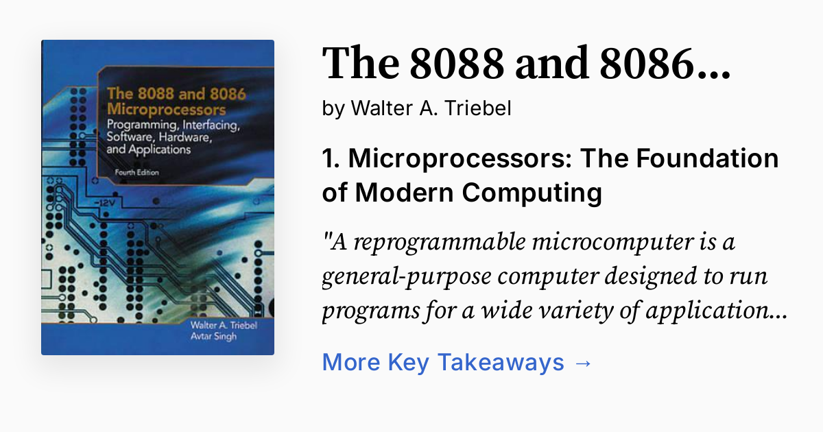 The 8088 and 8086 Microprocessors | Summary, Audio, Quotes